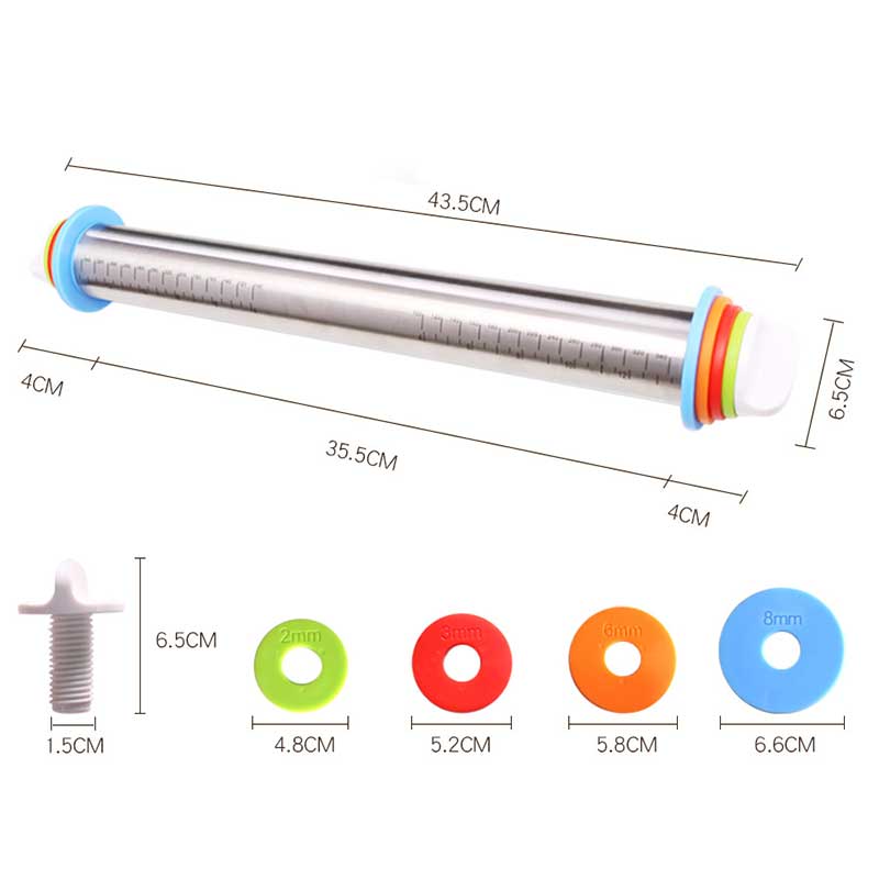 Rodillo Ajustable en Acero Inoxidable — Dispropan Caribe Ltda